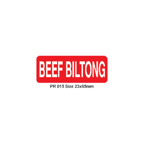 BEEF BILTONG - 1000 Full colour LABELS