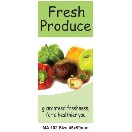 FRESH PRODUCE - 1000 Full colour LABELS